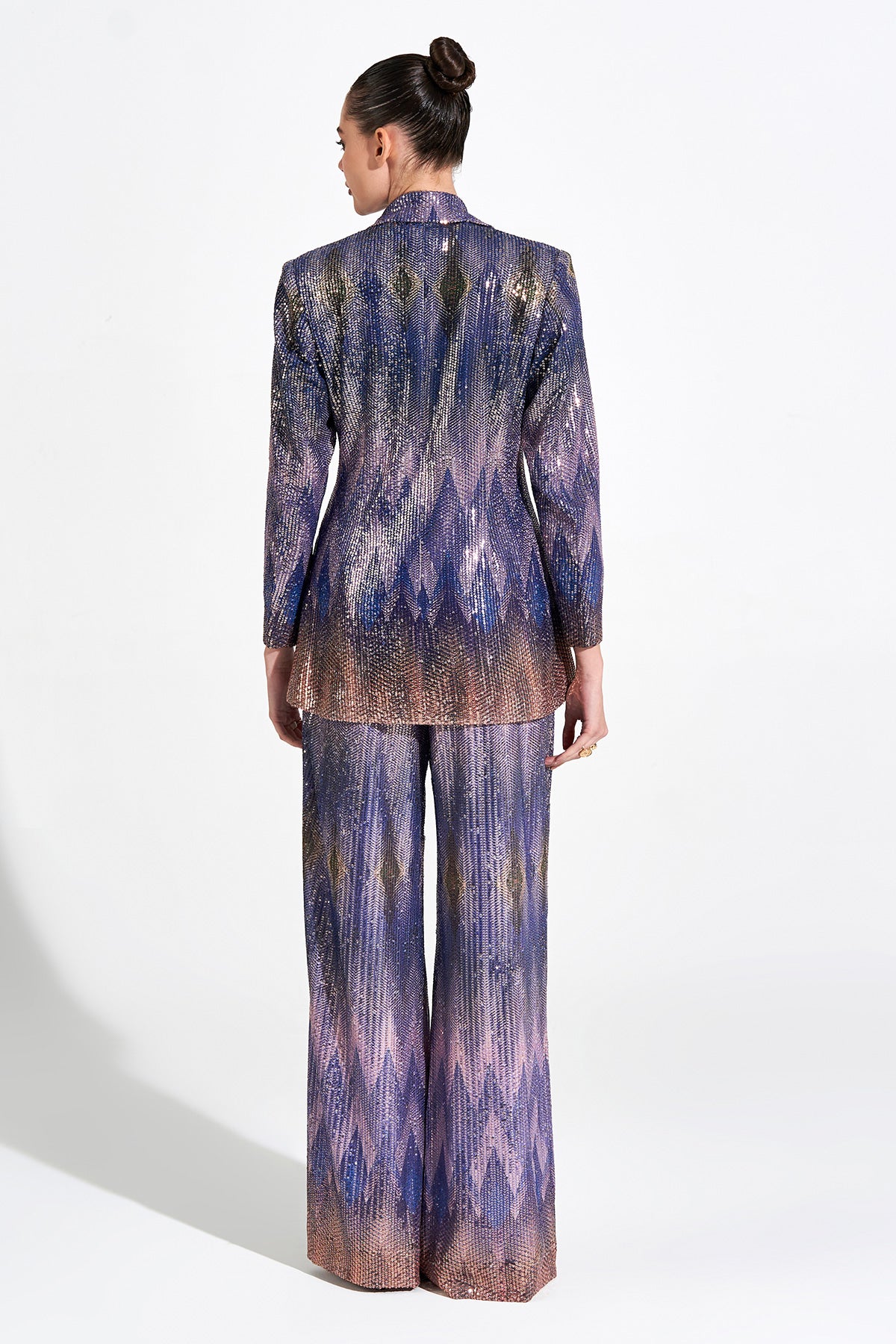 Ombre Multi Sequence Blazer Set – Puneetkapoorlabel