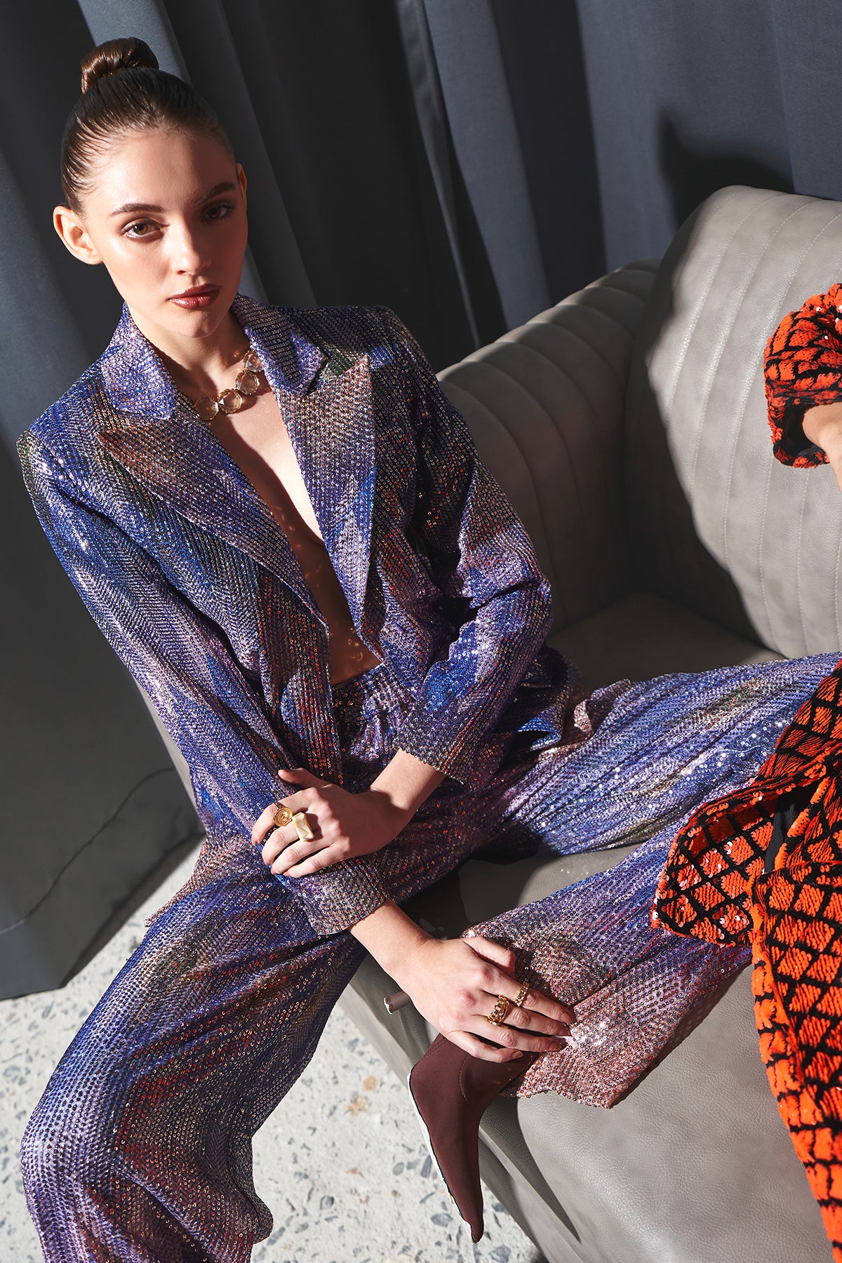 Ombre Multi Sequence Blazer Set – Puneetkapoorlabel